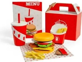 Bigjigs Toys Sada Burger a hranolky / od 18 měsíců