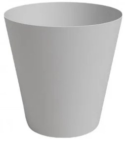 Plastový obal na květináč PORTO, průměr 18.3 cm, světle šedý