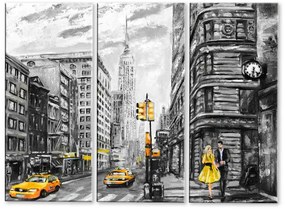 Obraz malovaný New York Velikost (šířka x výška): 90x70 cm