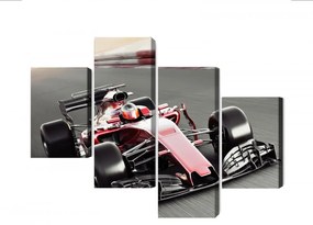 Vícedílný obraz Vůz Formule 1 Na Trati Nedostatek Nedostatek Plátno Canvas 80x50
