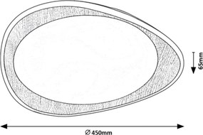 Rabalux Stropní LED svítidlo Tamino s dekorem dřeva 450mm 24W 2427