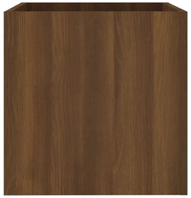 Truhlík hnědý dub 40 x 40 x 40 cm kompozitní dřevo - Default Title