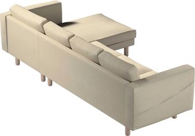 Potah na pohovku IKEA Norsborg 4-místná se šezlongem barva béžová látka pletený vzor