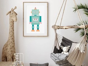 Dětský plakát ROBOT na zeď Zvolte rozměr: 20 x 30 cm