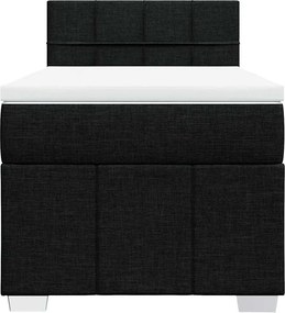 Box spring postel s matrací černá 80 x 200 cm textil 3286897