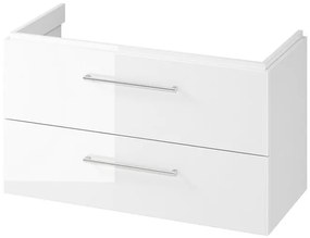 Cersanit Larga, koupelnová skříňka s umyvadlem 100x45x65 cm, bílá lesklá, S801-437