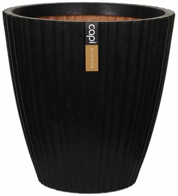 Capi Květináč Urban Tube zúžený 40 x 40 cm černý KBLT801