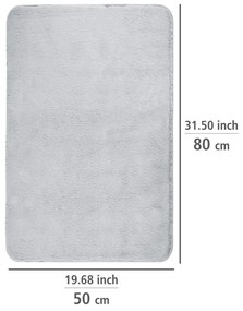 Světle šedá textilní koupelnová předložka 50x80 cm Saravan – Wenko