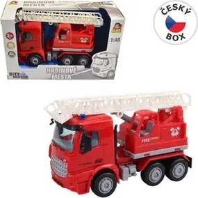 MaDe 08121 - Auto hasičské s plošinou na setrvačník, 16 cm