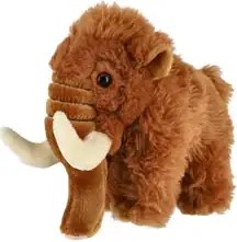 TEDDIES Plyšový mamut hnědý 10x17 cm / od 0 měsíců