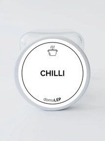 Samolepka na kořenky CHILLI  bílá 5 cm tučné písmo
