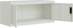 Kartotéka světle šedá 90 x 40 x 145 cm ocel 3188318