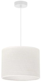 Závěsné svítidlo Juta, 1x bílé jutové stínítko, (fi 20cm), w