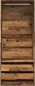Šatní skříň old wood 80 x 50 x 200 cm kompozitní dřevo 3307754
