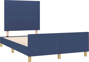 Rám postele bez matrace modrá 120x200 cm textil 3125209