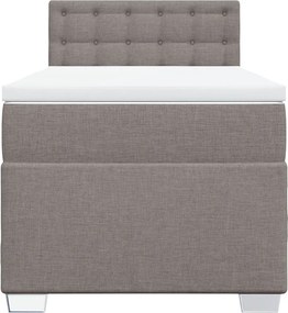 Box spring postel s matrací taupe 90x200 cm textil 3288089