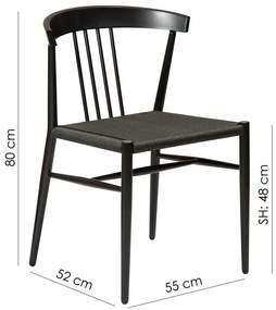 Černá jídelní židle DAN-FORM Denmark Sava