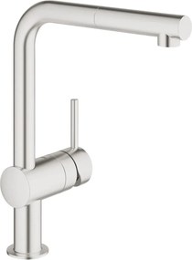 Grohe Minta dřezová baterie s vytahovací sprškou supersteel 32168dc0 G32168DC0