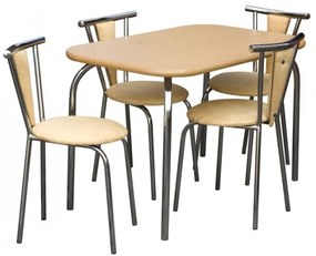 Jídelní stůl APOLLO (bez židlí) Metpol 100/74/60 Barva: Bílá