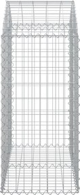 Klenutý gabionový koš 100 x 50 x 100/120 cm pozinkované železo 153435