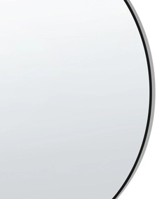 Kulaté nástěnné zrcadlo ⌀ 80 cm černé ANNEMASSE Beliani
