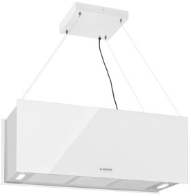 Klarstein Kronleuchter XL ostrovní digestoř 90cm recirkulace 577m³/h LED dotyk bílá