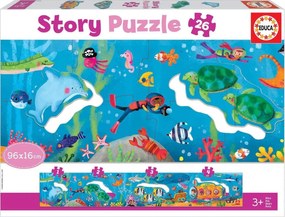 Puzzle educa story puzzle podmořský svět 26 dílků