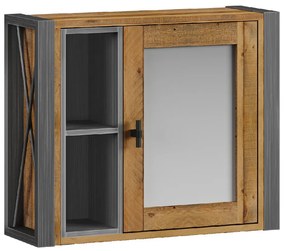 Massive home | Koupelnová zrcadlová skříňka Portland masiv borovice MH745W