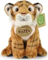RAPPA Plyšový tygr sedící 15 cm / ECO-FRIENDLY / od 0 měsíců