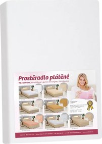 Bellatex Prostěradlo plátěné Bílá 90x200 cm