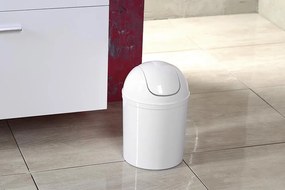 Aqualine, Odpadkový koš výklopný, 5 l, plast, bílá, 20309