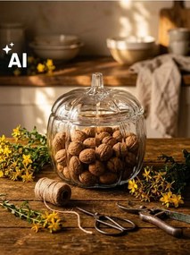 Sinsay - Skleněná nádoba na potraviny ve tvaru dýně - clear