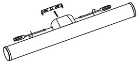 Top Light - LED Koupelnové osvětlení zrcadla MADEIRA LED/8W/230V 40 cm IP44