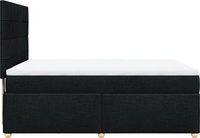 Box spring postel s matrací černá 140 x 190 cm textil 3293577