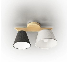 Light4home | Přisazený lustr YOKE 2xE14/40W/230V světlé dřevo | LH0324