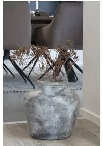 Váza terracota SANTO světle šedá ø30x30 cm House Nordic 9001540