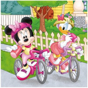 DINO Puzzle 3x55 dílků Mickey a Minnie sportovci 18x18cm skládačka 3v1 dn335271
