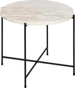 ACTONA Kulatý odkládací stolek AVILA světlý ⌀52 cm