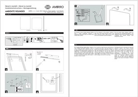 AMBIENTE ROUNDED LED zrcadlo na chodbu do předsíně nástěnné do koupelny 411-446