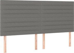 Box spring postel s matrací tmavě šedá 160x200 cm textil 3136686