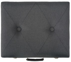 Stoličky s úložným prostorem 3 ks tmavě šedé textil,  247526