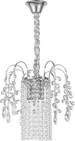 Toolight Toolight, křišťálová závěsná lampa Ø30 cm, 3×E14, SWE089-CP, chromová, OSW-30216