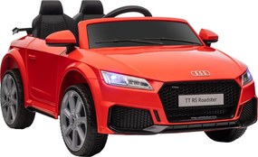 HOMCOM Dětské elektrické autíčko Dětské autíčko na dálkové ovládání, MP3, pro 3-6 let, PP, červené, 102x60x44 cm| Aosom