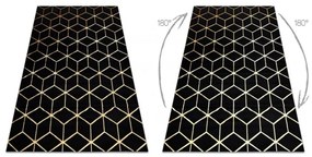 Kusový koberec Jón černý 80x200cm
