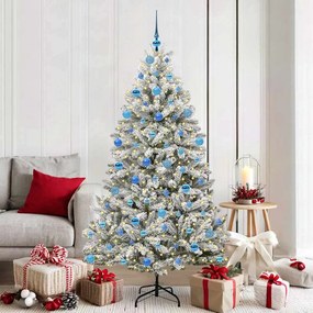 Umělý vánoční stromeček 180 cm 300 LED Teplá bílá PVC a ocel 3395755