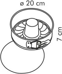TESCOMA Forma na dort a bábovku rozkládací DELÍCIA ø 20 cm