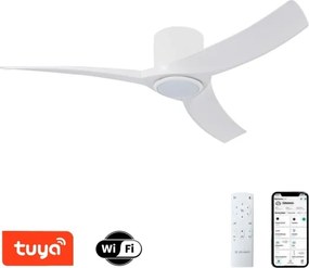 ZEVENTI - LED Stropní ventilátor ORBITO LED/24W/230V Wi-Fi Tuya bílá + DO