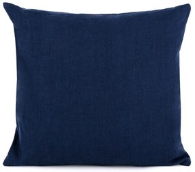 Tom Linen Povlak na polštář Navy Washed Velikost: 50x70cm
