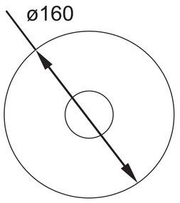 Mereo Dita sprchová podomítková baterie bez přepínače Mbox kulatý kryt mosaz chrom CBE60105DA