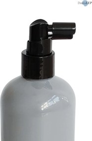 Dávkovač na mýdlo 300 ml šedý a černým sprejem BELA